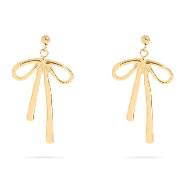 Ribbon Bow Drop Earrings