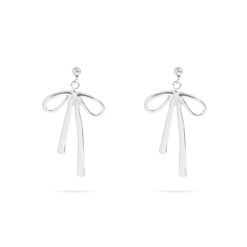 Ribbon Bow Drop Earrings